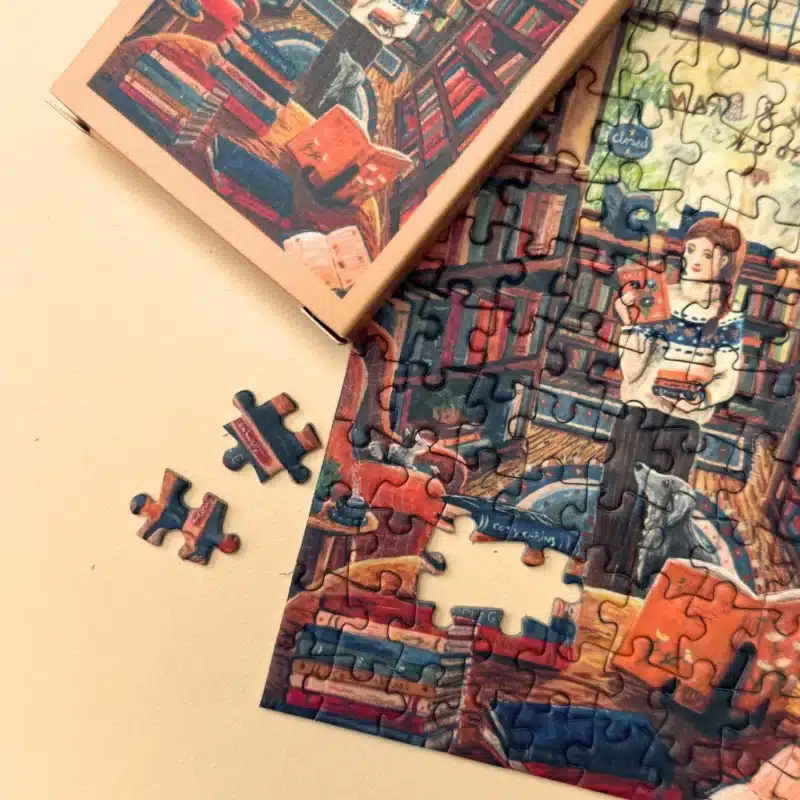 Mini puzzle Bookshop - Esther Bennink - 99 pièces - Trevell